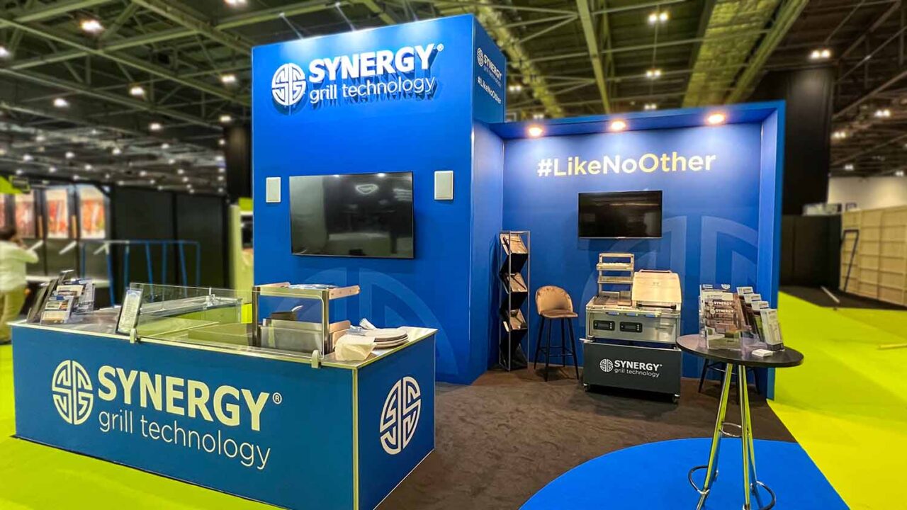 Synergy Grills modular space-only exhibition stand designs